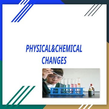 Physical & chemical change | PPT