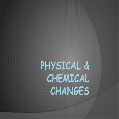 Physical & Chemical Changes science presentation | PPTX