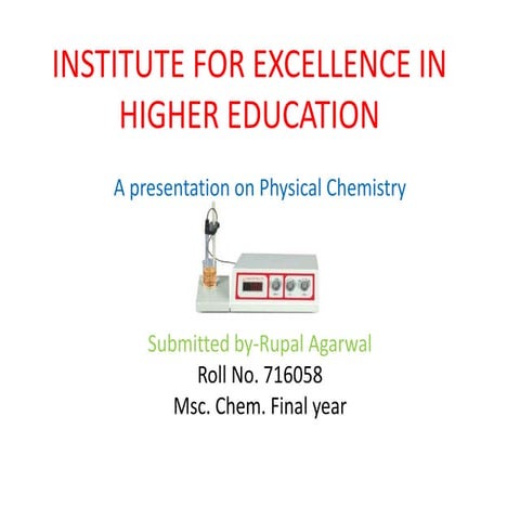 Physical chemistry practical | PPTX | Chemistry | Science
