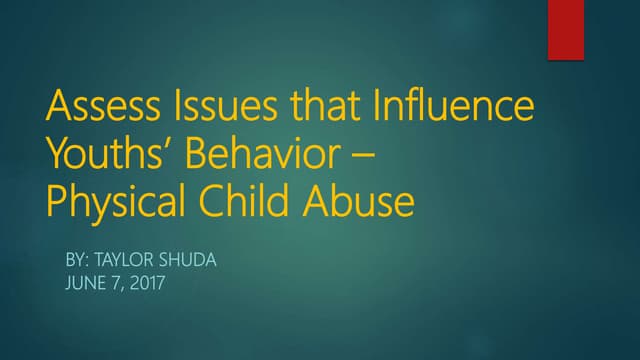 physical Child Abuse | PPTX