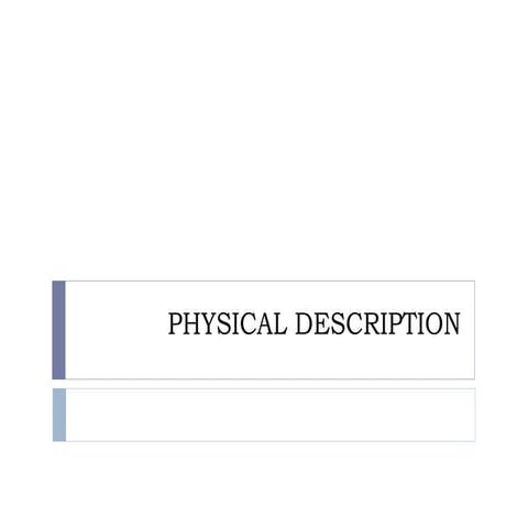 Physical description | PPT