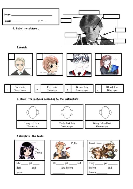 Describing people worksheet | DOC