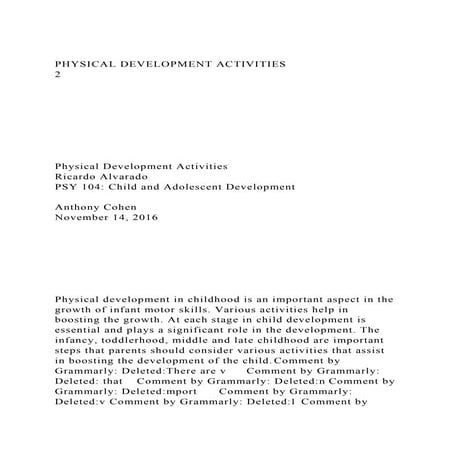 PHYSICAL DEVELOPMENT ACTIVITIES .docx