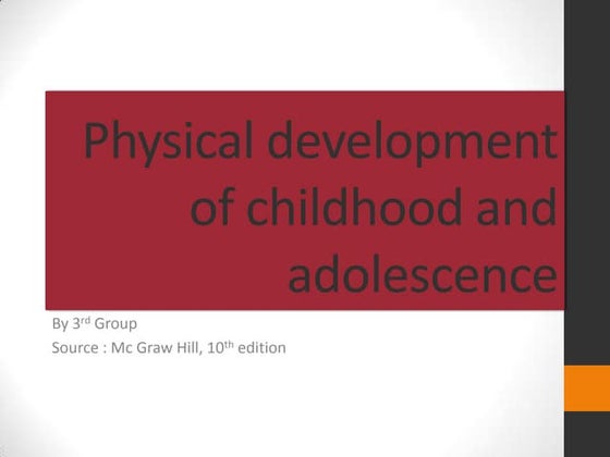 Physical development of Adolescent | PPTX
