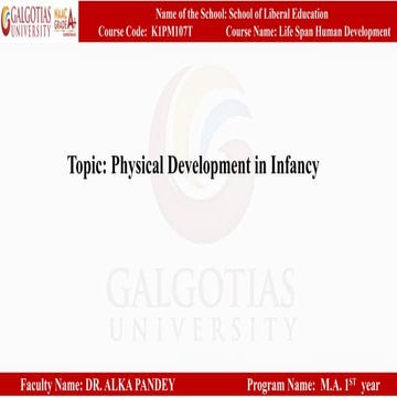 Physical Development in Infancy and early childhood.pptx