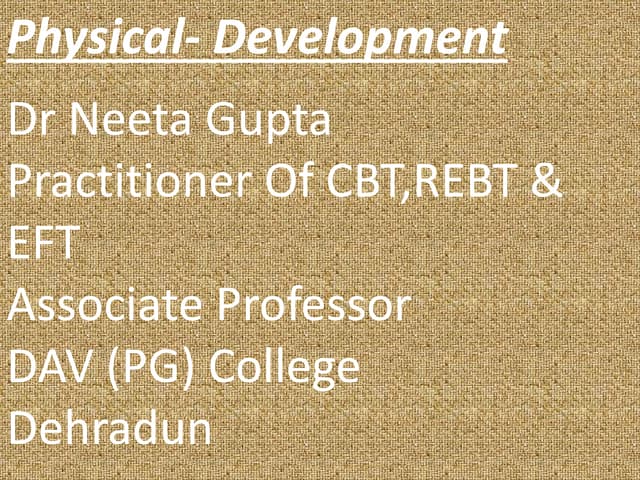 physical development | PPTX