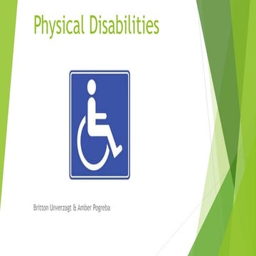 Physical disabilities | PPTX