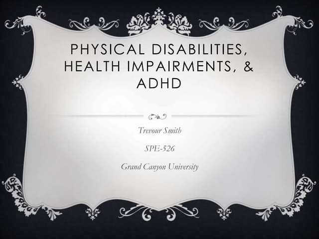 Other Health Impairment #2 | PPT