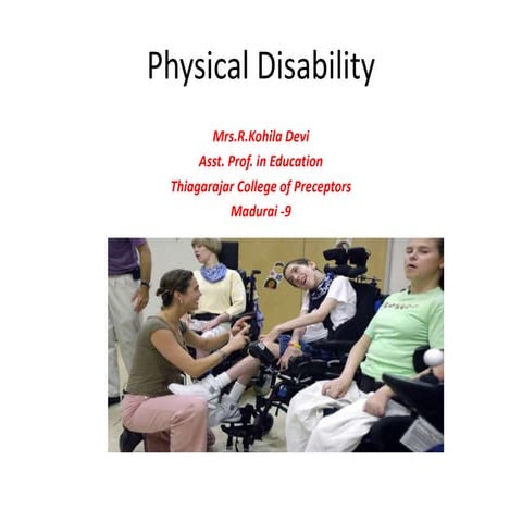 PHYSICAL DISABILITY | PPT