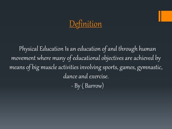 Concept of Physical Education -1 | PPTX