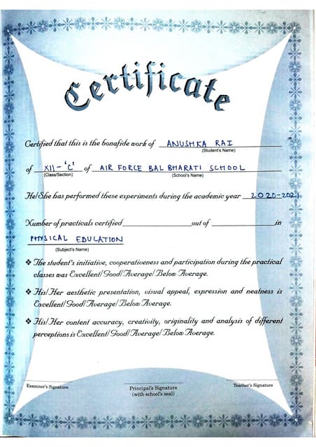 On the face of it English project for class 12 students | PDF