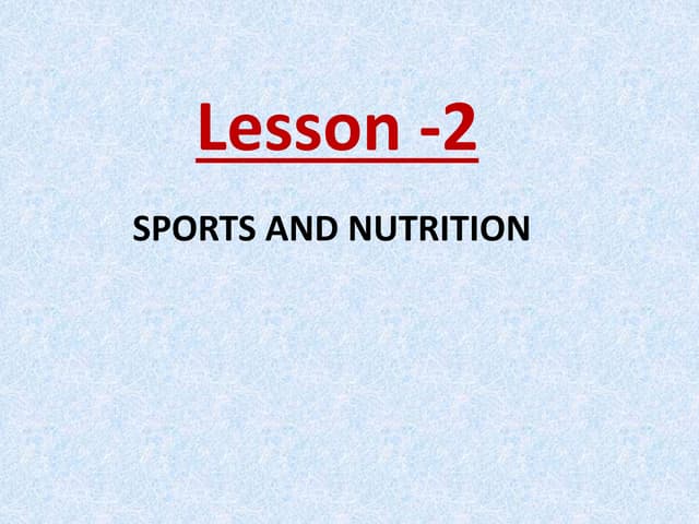 Basic Nutrition | PPT