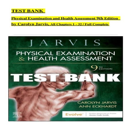 Physical Examination and Health Assessment 9th Edition (Jarvis, 2024 ...