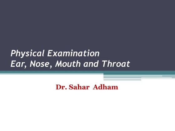 Physical examination detailed format | DOCX | Thyroid Disorders ...