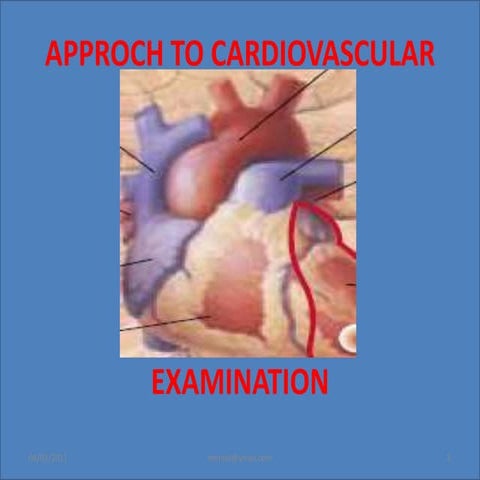 Cardiovascular examination | PPTX