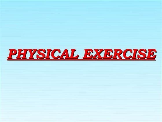 Benefits of Exercise | PPT | Nutrition | Healthy Living