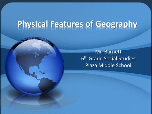 Landforms and Landscapes Powerpoint for Year 8 Geography | PPTX ...
