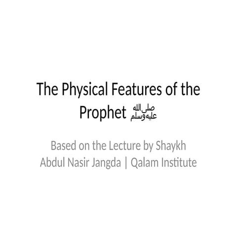 Physical_Features_of_Prophet_Presentation.pptx
