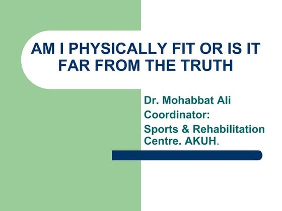 WHAT IS PHYSICAL FITNESS TEST (PFT)? | PPTX | Fitness and Exercise ...
