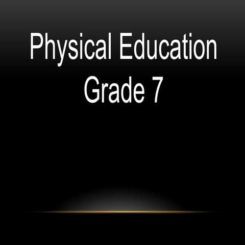 Physical fitness components Grade 7 Physical Education Quarter 1 | PPTX