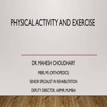 PHYSICAL FITNESS PPT.pptx PPT ON EXERCISES AND ACTIVITY | PPTX