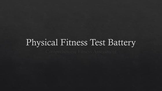 Assessment of muscle power | PPTX