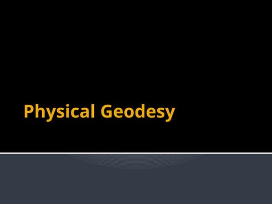 Gravity Method | PPTX | Geology | Science