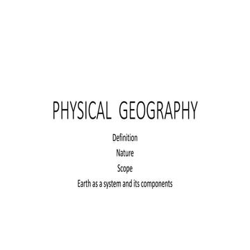 Branches of physical geography | PPTX