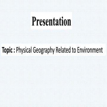 Physical geography related to environment | POTX