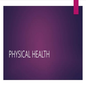Physical health g7 | PPTX