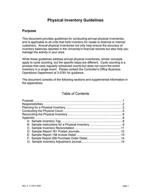 Physical verification of asset | PPTX