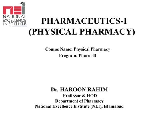 Introduction to Pharmacy & Retail Pharmacy | PPT