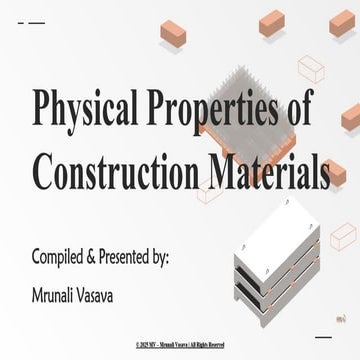 Physical Properties of Construction Materials | PPTX