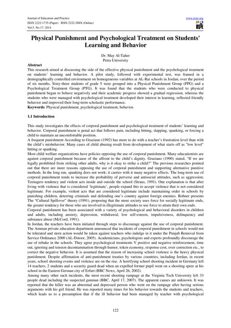 Corporal Punishment, School Law | PPT