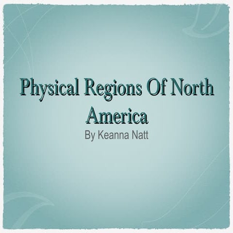 Physical geography of canada | PPTX