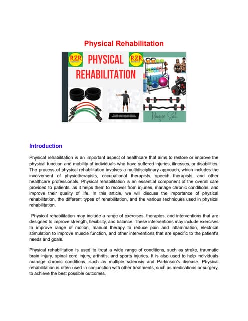 INTRODUCTION TO Physiotherapy.pptx | Physical Therapy | Wellness