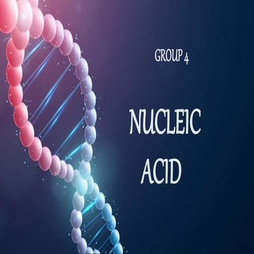 Nucleic Acid's informations , functions. | PPTX | Chemistry | Science