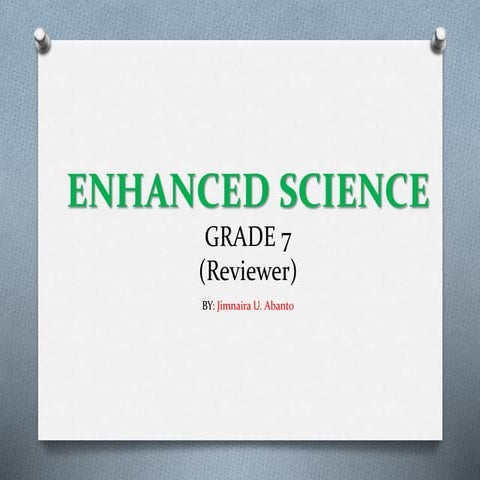 Physical science g7 (review) | PPT