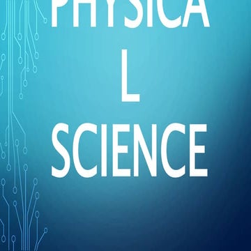 Physical science intro | PPTX