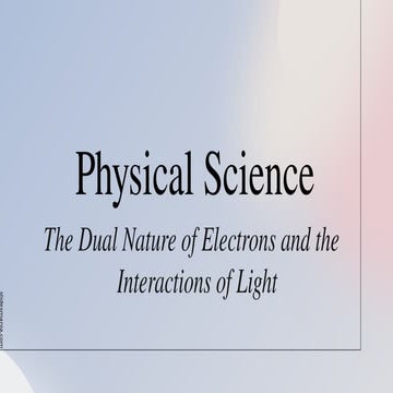 Physical Science Q4-WEEK 4 PART one pptx | PPTX