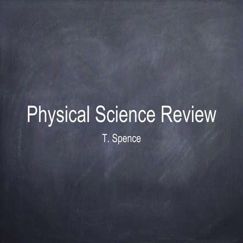 Physical science review | PPTX
