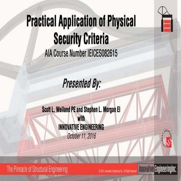 Practical Application of Physical Security Criteria | PPTX