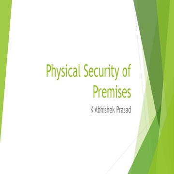 Physical security of premises | PPTX