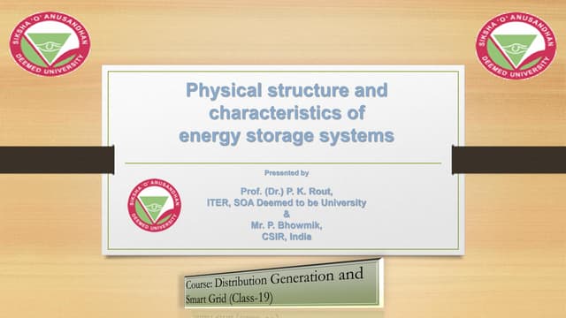 Energy storage systems | PDF