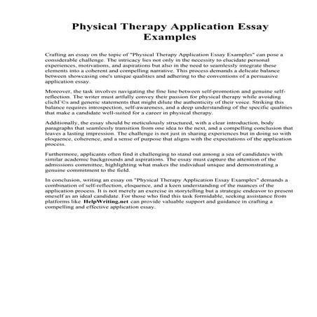 Physical Therapy Application Essay Examples.pdf