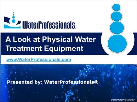 Wastewater treatment | PPT | Environmental Services Industry | Industries
