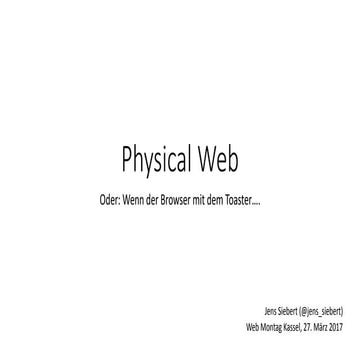 Physical Web | PPT