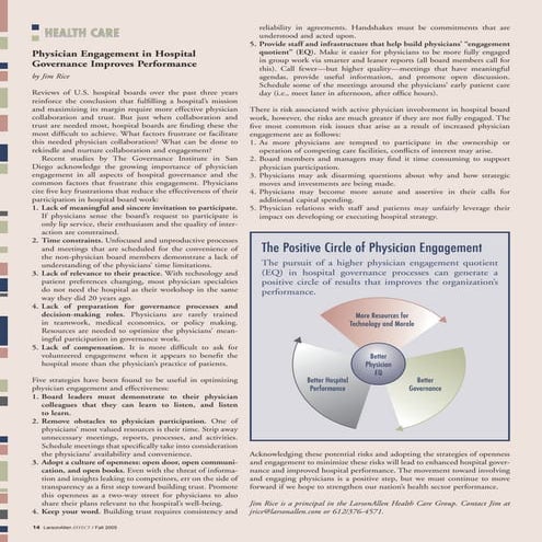 Physician Engagement | PDF