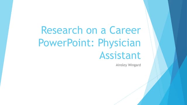 What Is a Physician Assistant? | PPTX