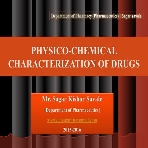 Physicochemical characterization of drugs | PPT